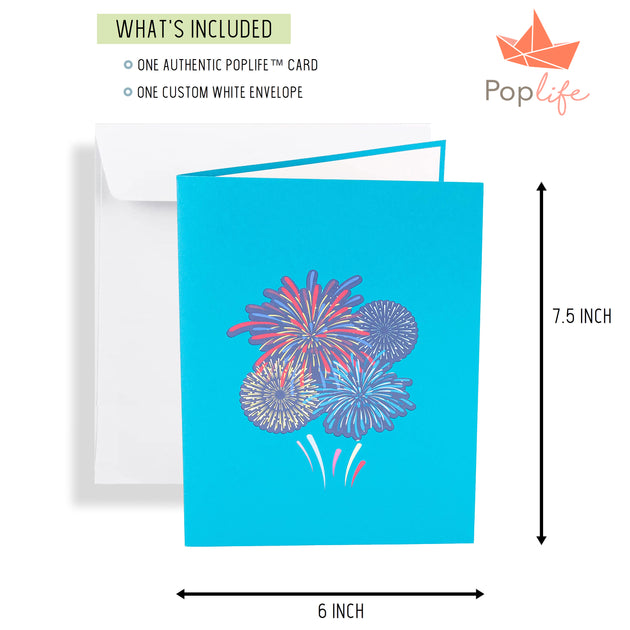PopLife Fireworks Pop Up Card